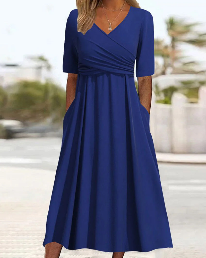 Umayrah Wickel-Midikleid Damen Exklusives Kleid – krohn-e